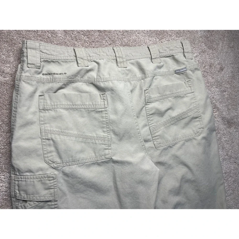 Columbia | Pants | Columbia Beige Cargo Pants 38w 3l Omnishield Cotton ...